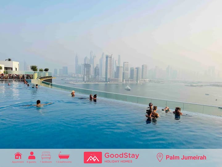 Infinity Pool View On Palm, Private Beach - Dubaï