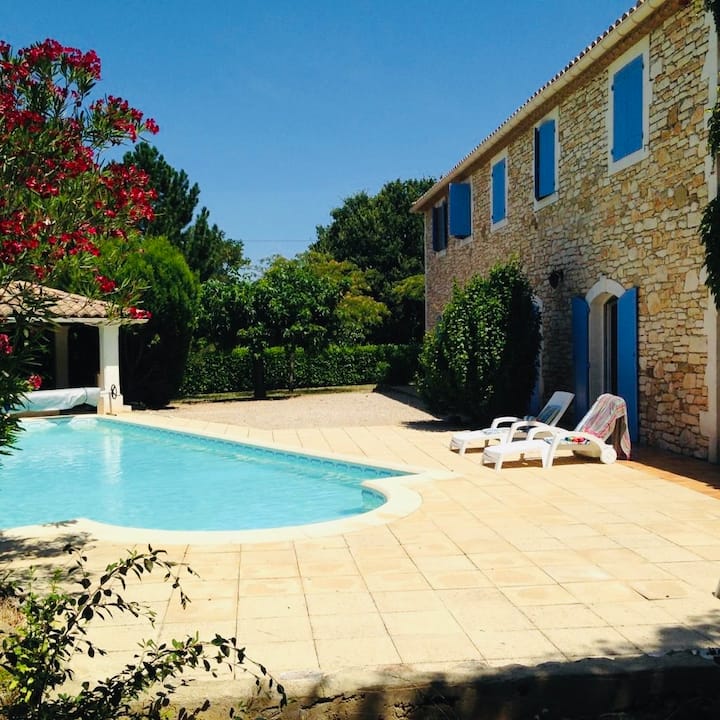 Casa Con Piscina E Giardino - Goudargues