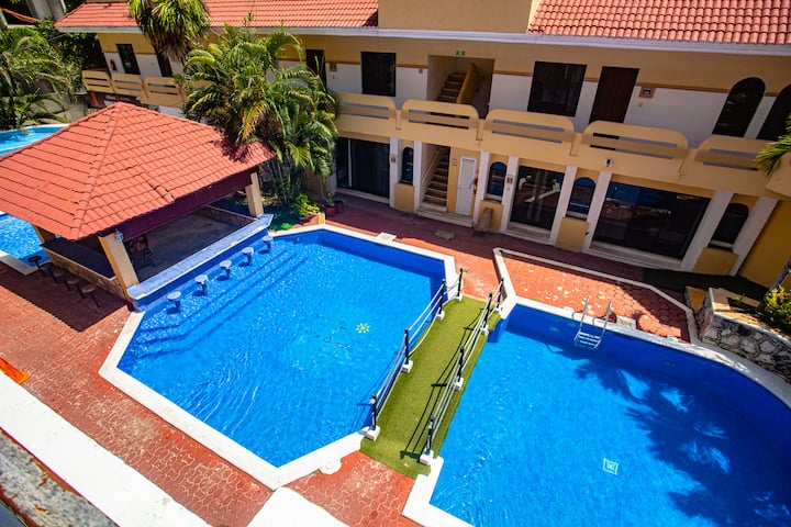 Hotel V.c. 6 Pax Suite Balcón Alberca 2 Recamaras - Playa del Carmen