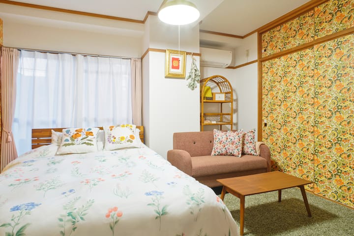 【Harenoya202】栗林公園徒歩10分/1人旅/28㎡/ベッド1台/最大2人/連泊割引 - Takamatsu