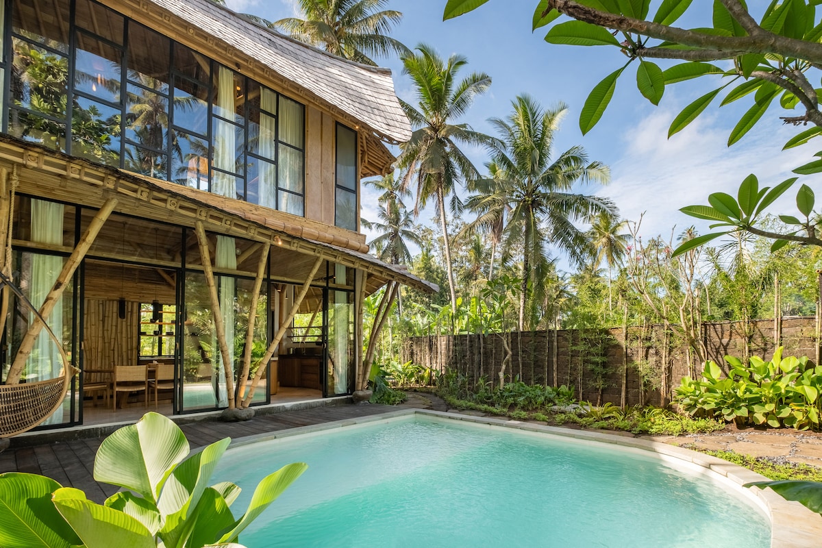 Dara House 2 Bds Eco Bamboo House avec vue sur la piscine - Airbnb