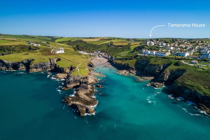 Tamarama House - Family Home Unobstructed Sea View - Port Gaverne