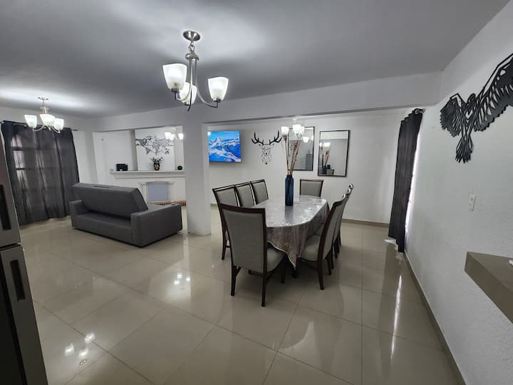 Superamplio Depa Céntrico 12 Huéspedes 3recámaras - Durango