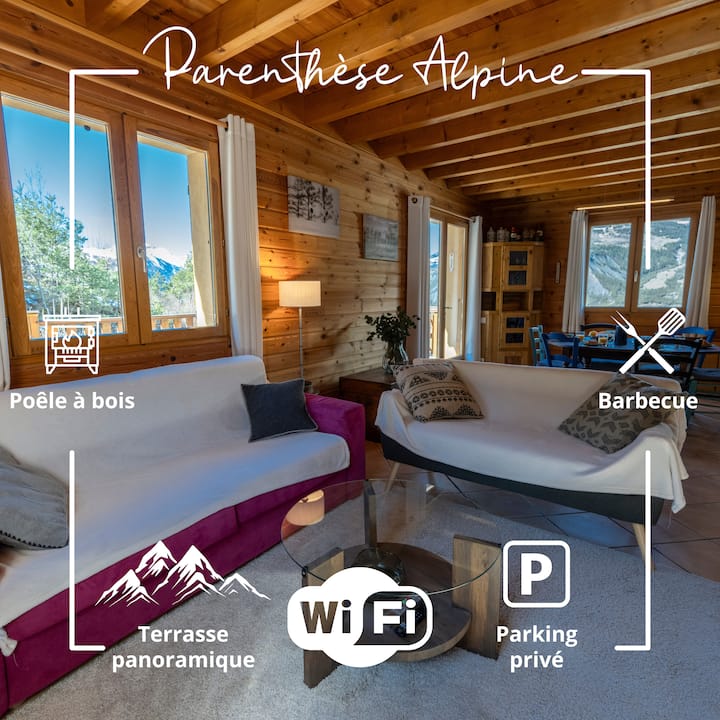 Parenthèse Alpine - Poêle à Bois - Calme - Parking - Jausiers