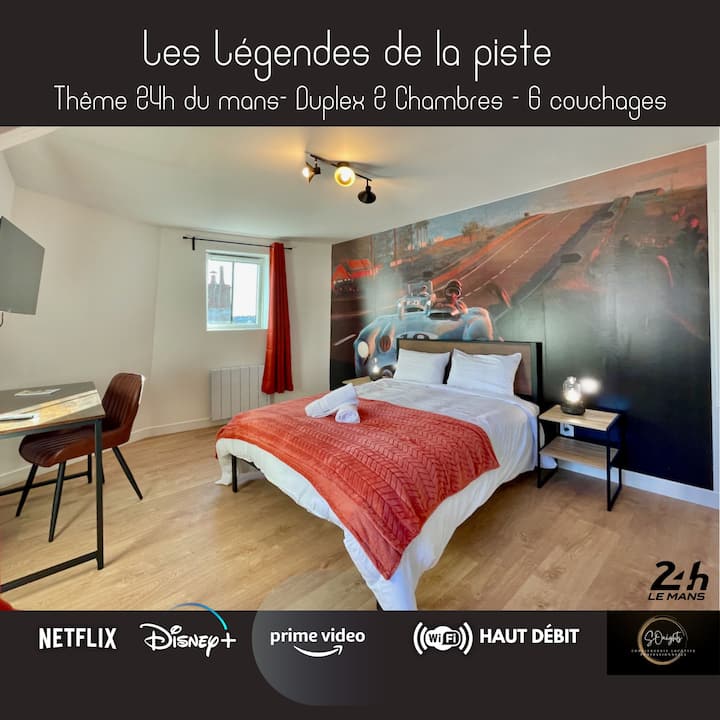 Les Légendes De La Piste - Duplex, 2 Chambres - Château-du-Loir