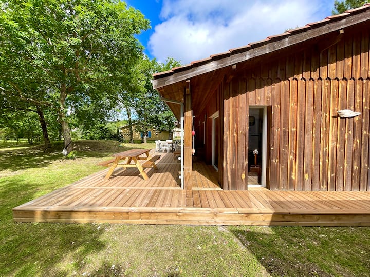 La Pinède, Maison En Bois - Plage du Pin Sec