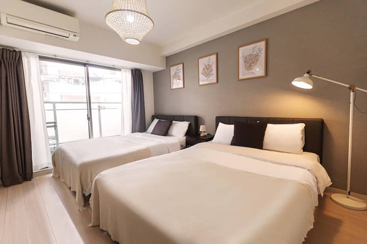 【B&dotonbori】2double Bed/4ppl/nipponbashi/namba - 大阪市