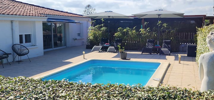 Villa De Vacances Avec Piscine, Billard & Pétanque - Saint-Sulpice-de-Royan