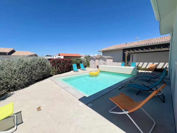 Villa Sowa - Maison Avec Piscine Privée - Mimizan-Plage