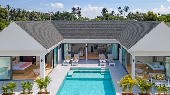 Villa February 30- 4 Bed + Study W/sofa Bed. Samui - Thaïlande