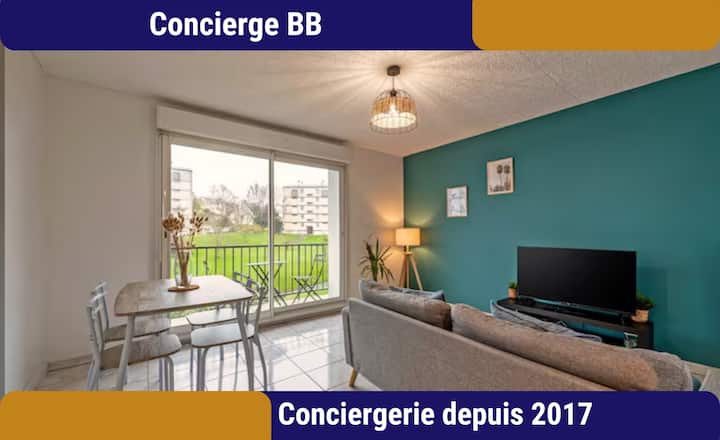 C20 - Appartement Cosy 6 P Terrasse + Parking - Brest