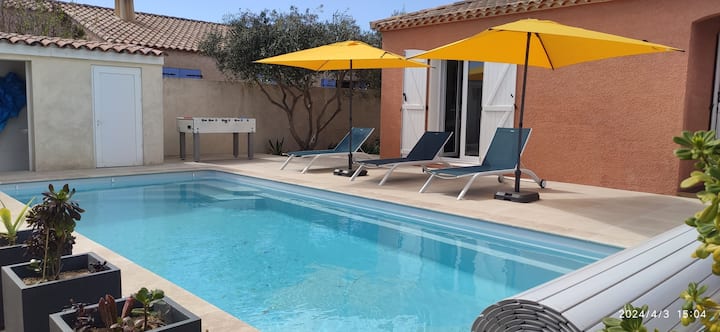 Villa G Avec Piscine Entre Plage Et Village - Marseillan