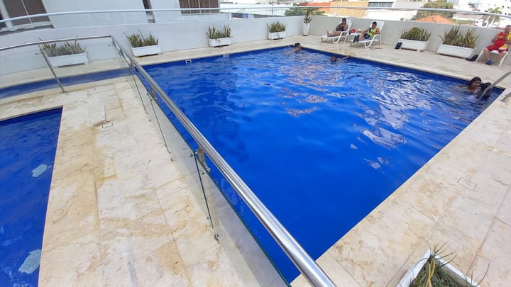 Apartamento Con Ac, Piscina Y Cerca Playa - Cartagena