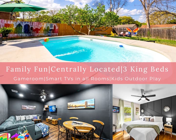 Central Sa, Gameroom, King Beds, & Outdoor Play - Alamo Heights, TX