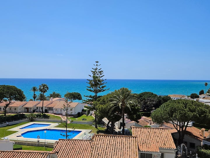 Nuevo Terraza Soleada Con Vistas A La Cala - La Cala de Mijas
