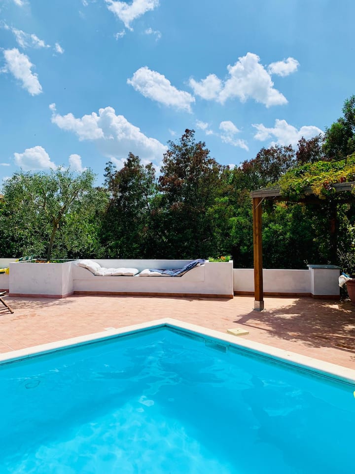 Villa Con Piscina E Dépendance A Unora Da Roma - Latium