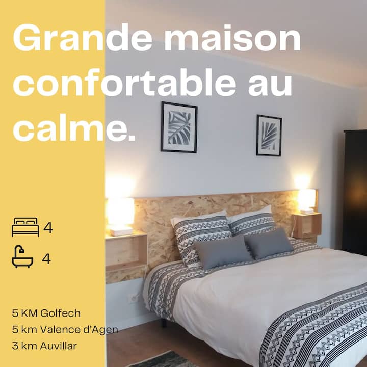 Grande Maison De Village Confortable Et Spacieuse - Tarn-et-Garonne