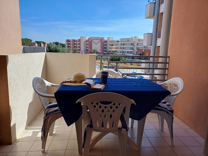 Entre Mer Et Soleil, Clim, Parking Privé. - Sète