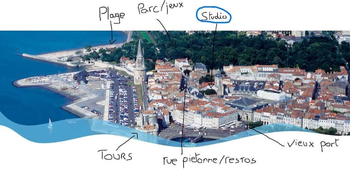 Studio Hyper Centre Au Calme - La Rochelle