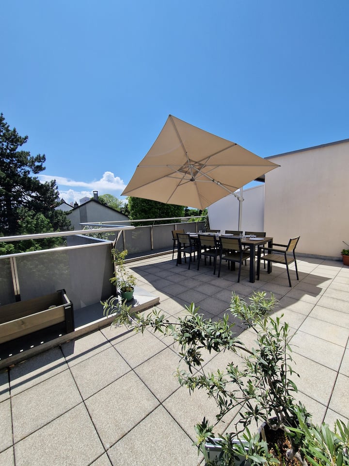 Rooftop Luxueux Au Coeur De Nyon Avec Jacuzzi - Nyon