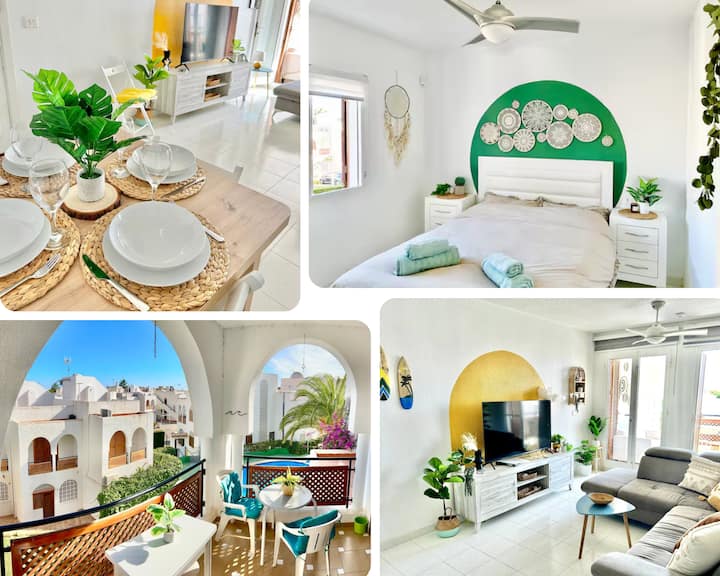 Apto 2 Hab | Piscina & Terraza| 10 Min Playa - Puerto de Mazarrón