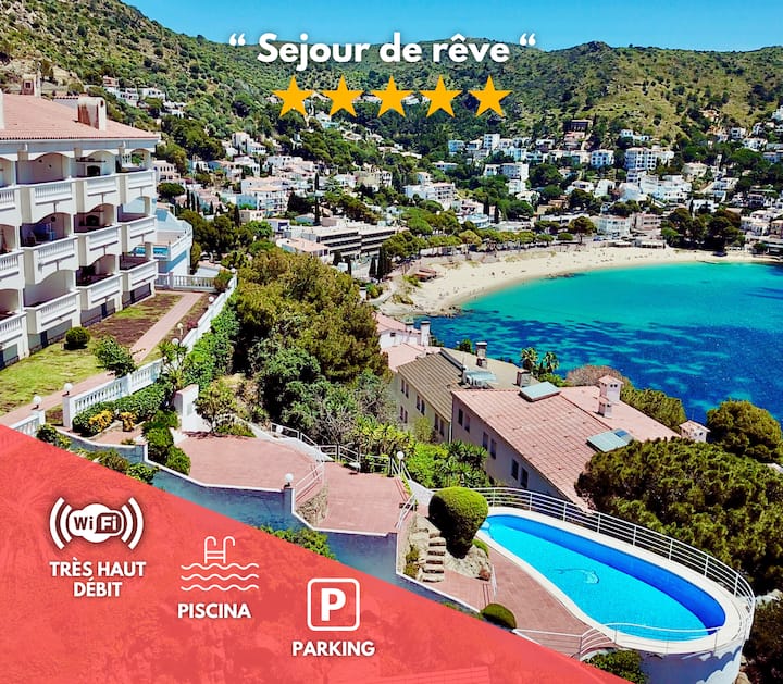 * * * Panoramique Cala Canyelles, Piscine - カダケス