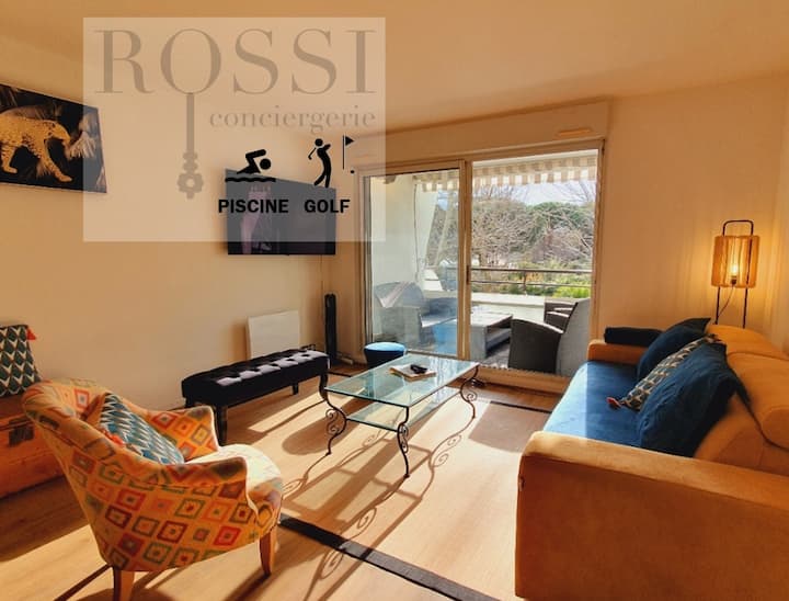 T3 Double Terrasses Golf *Wifi *Piscine - Le Grau-du-Roi