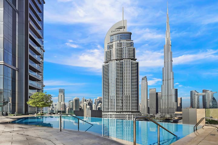 Modern 2br Apartment W Burjkhalifa & Skyline Views - Dubaj