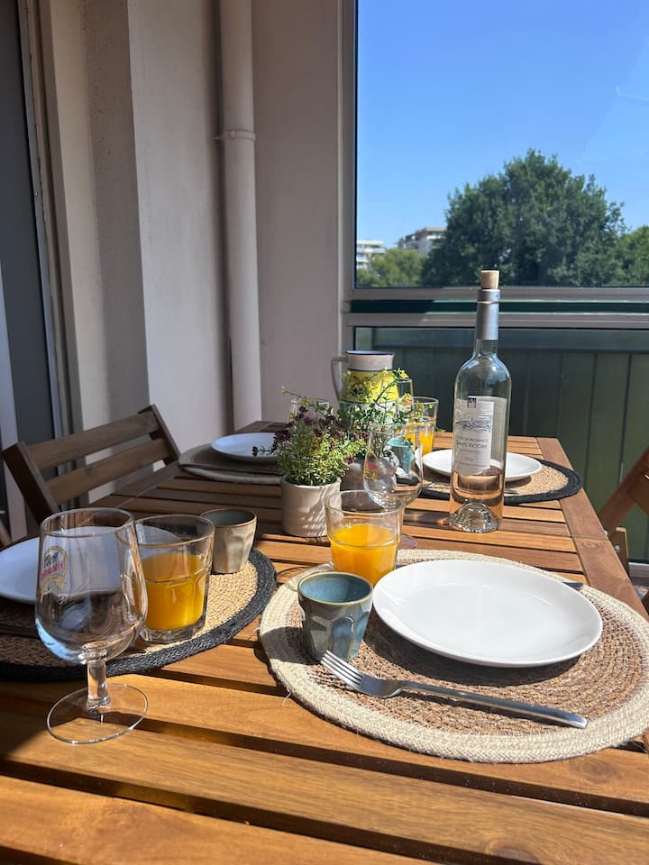 Appartement Familial 4 Couchages Terrasse Garage - Musée Picasso