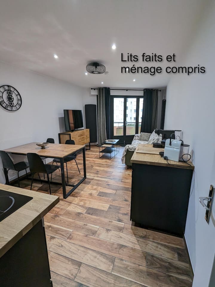 Appart 40m² 1 Chambre +Cabine Ménage +Lits Faits - Le Touquet-Paris-Plage