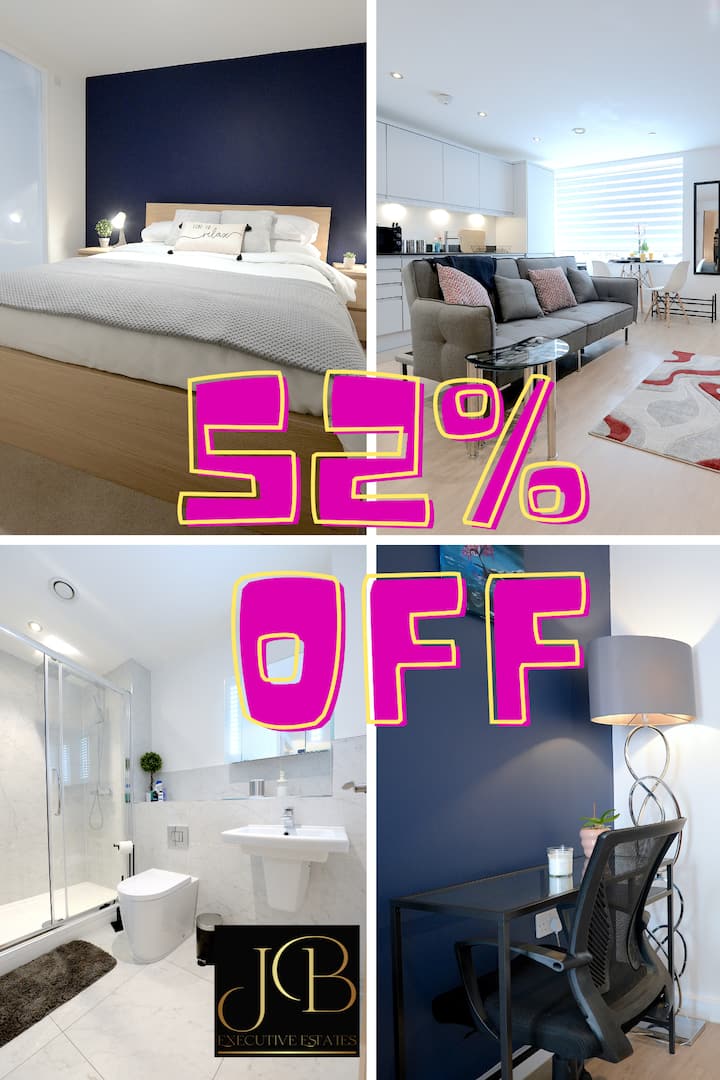 Business & Relocators| Long Stays| 50% Off|parking - Woking