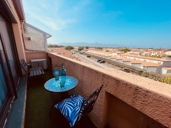 Les Portes De La Mer Joli T2 Clim Wifi Et Balcon ! - Saint-Cyprien