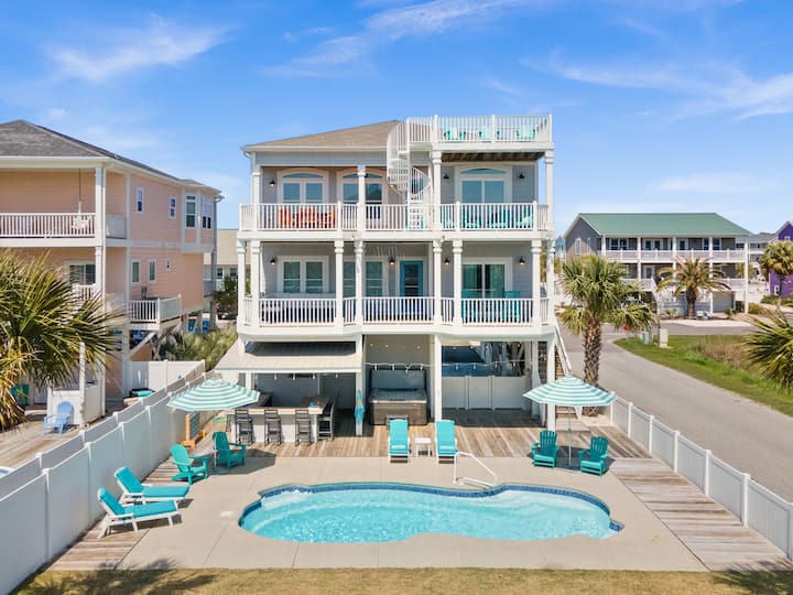 " ‘Til Next Time!" 5br 5ba Pool, Hot Tub, Tiki Bar - Holden Beach, NC