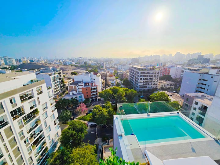 Penthouse 6br/5ba Jacuzzi Terrace Luxury - Lima
