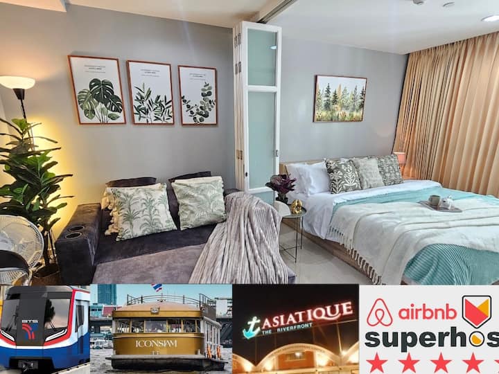 A119center 2beds Bts 8min Pier Asiatique Icon Siam - Taling Chan