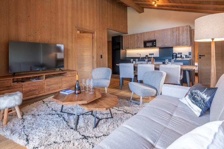 Spacieux 4 Pièces 6 Personnes - Confort  A Megève - 梅傑夫