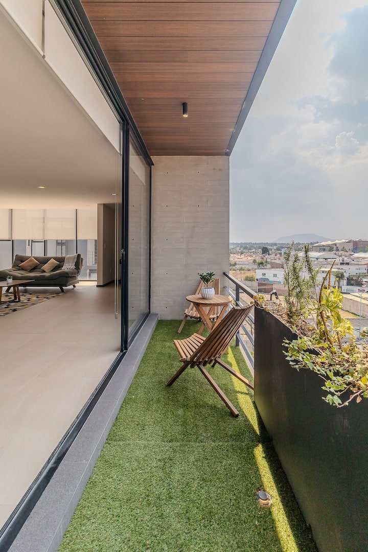Lujoso Penthouse Con Vista Panorámica En Metepec - Toluca