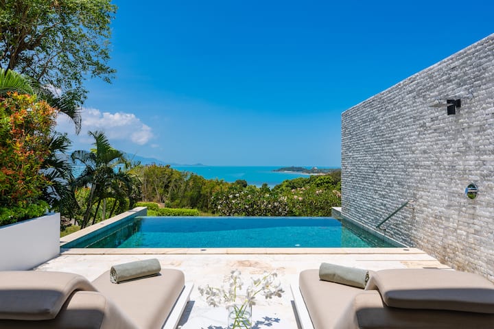 Lom Talay Sea View Villa • 3 Min From Beach - Ko Pha Ngan