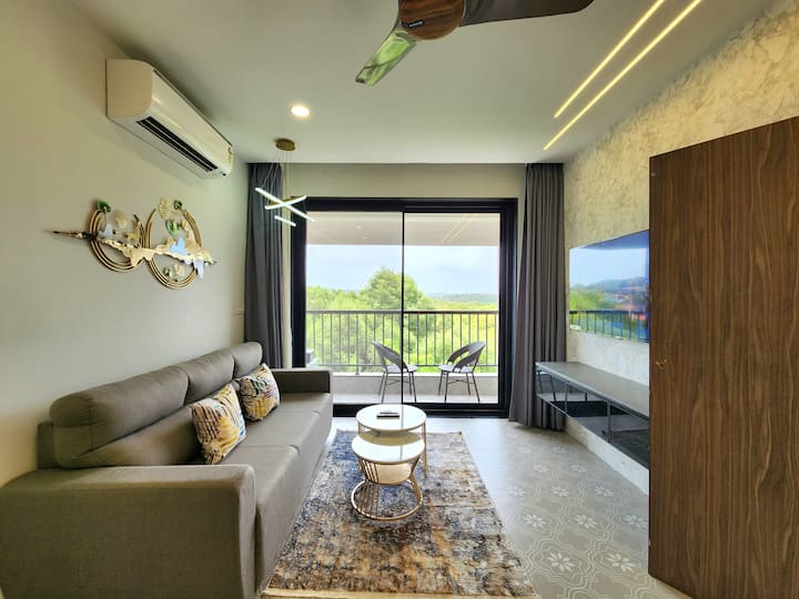 2bhk Serviced Apt W/nature View Candolim Goa A408 - Goa