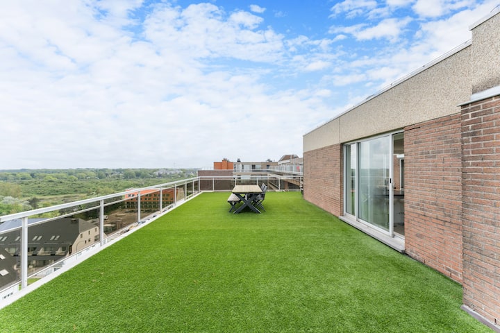 Penthouse App Aan Zee Met Uniek Dakterras - 5p - Nieuwpoort