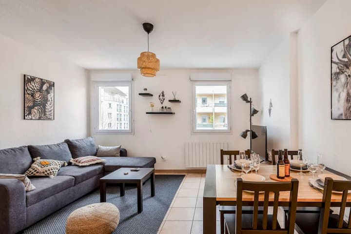 ᯽ Cosy & Confort - 4 Pers - Parking Gratuit ᯽ - Chambéry