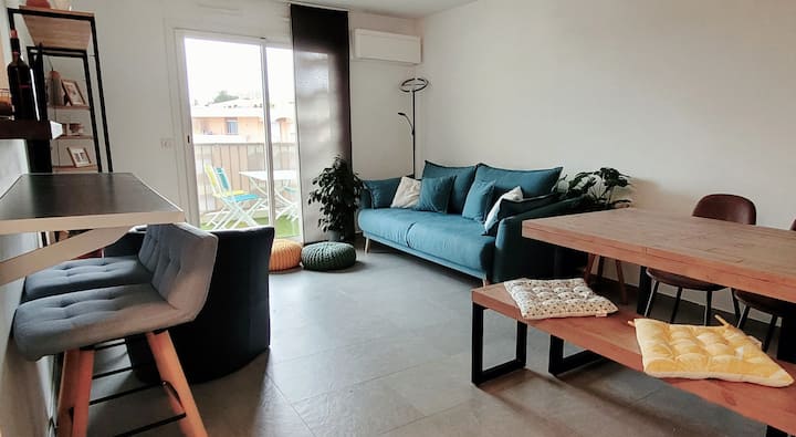 Grand 3 Chambres, Piscine + Parking Privé - Mandelieu-la-Napoule