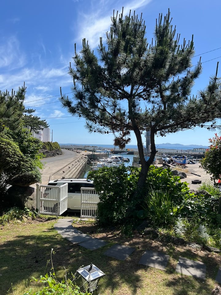 봄바람하우스  _유채꽃 대평포구 앞 기분좋은 독채, 방마다 오션뷰, 넓은마당 - Jeju-do