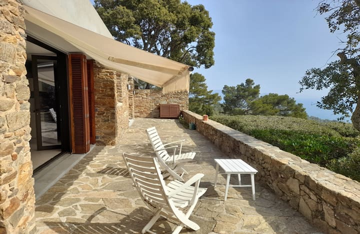 Bormes Gaou Bénat Terrasse & Patio Pleine Vue Mer - Parc national de Port-Cros
