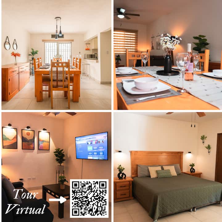 Casa Aurora | 4br 2.5ba | 1st Flr Master+workspace - Torreón
