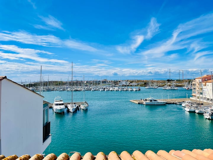 La Croisette-terrasse Vue Mer-8 Pers-parking - Agde