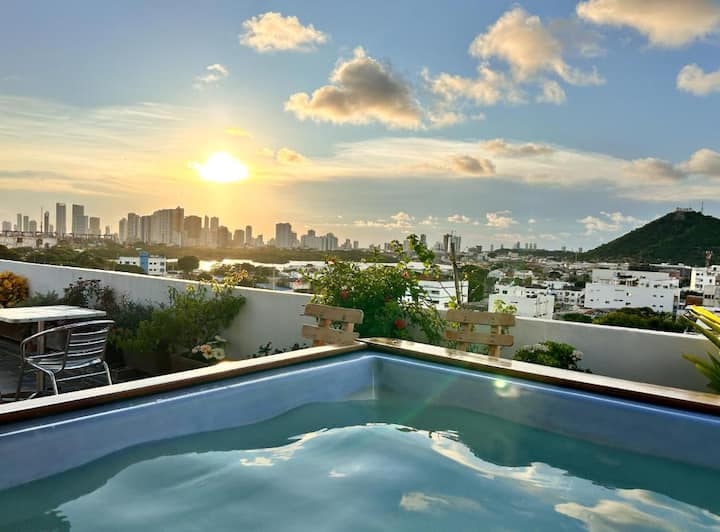 Dorm, Roof Top Terrace With 360 View On The City! - Cartagena