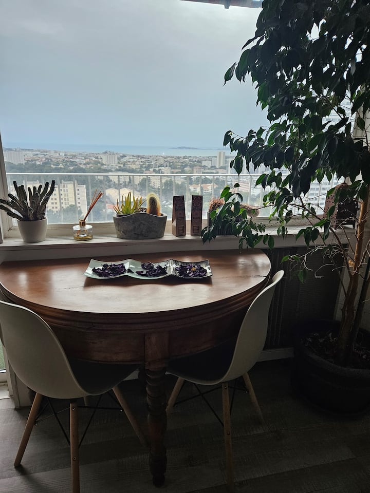 Magnifique T3 Vue Mer Stade Vélodrome Calanques - Marseille