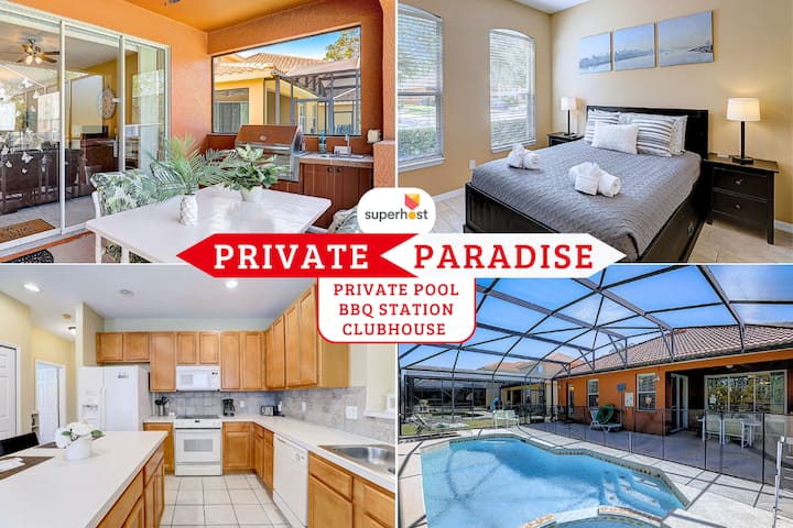 Peaceful Serene Retreat! Private Pool & Bbq! - Davenport, FL