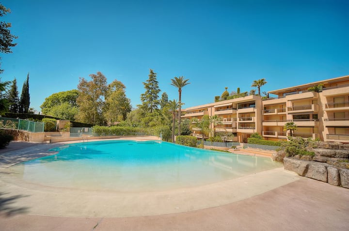 Parc Aiguebel -Superbe 2p - Piscine & Garage - Cannes